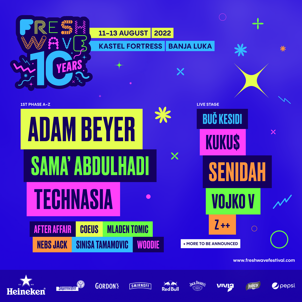 Kompletirana prva faza 10. Fresh Wave Festivala! - Ultra Magazin